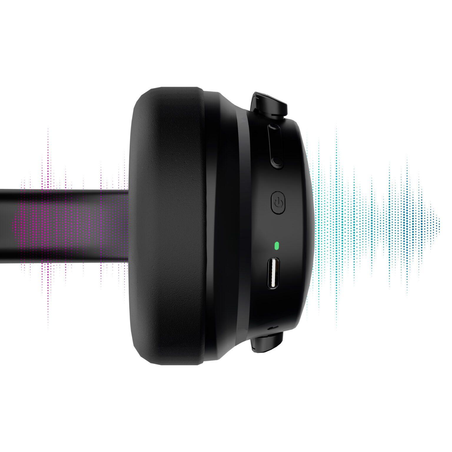 RAVOZ VOCZO NC 504 Wireless Headphone With Active Noise Cancellation ...